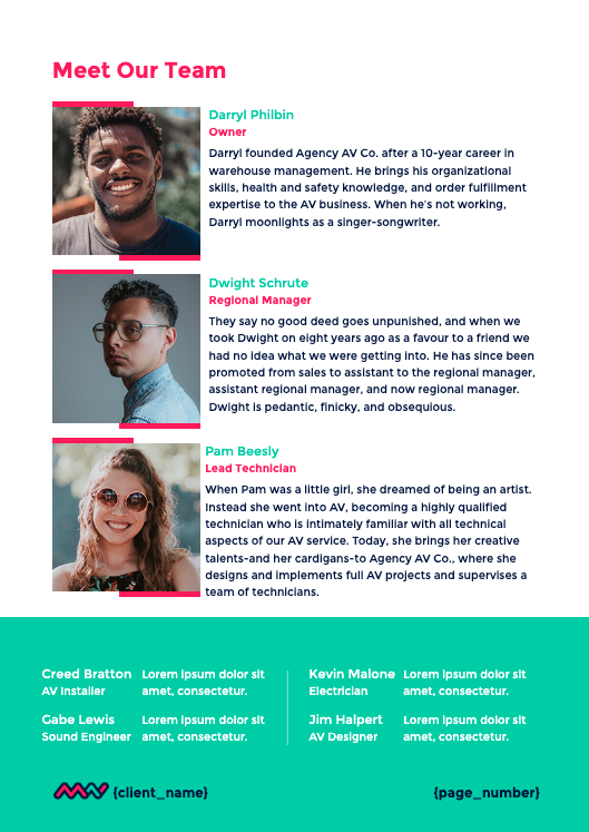 Audio Visual Proposal Template | Proposify